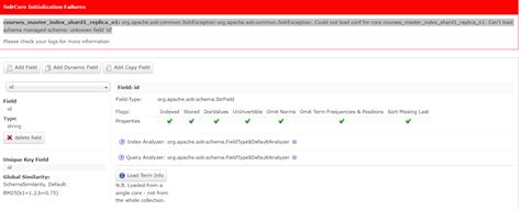 Solr Schema Error Unknown Field Id Sitecore Stack Exchange