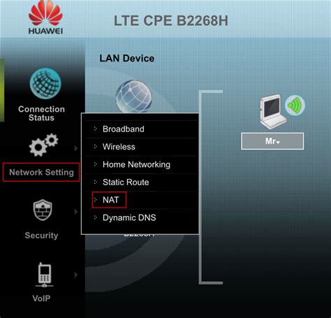 setting up port forwarding for your game system on a huawei gateway