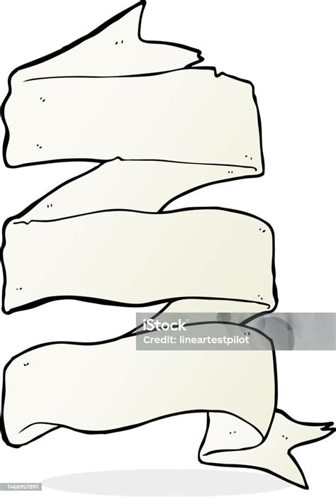 Cartoon Three Layer Scroll Banner Stock Illustration Download Image Now Art Bizarre