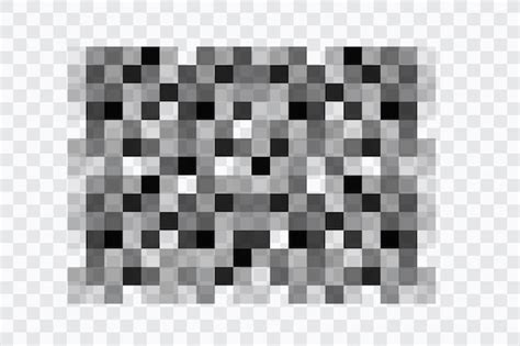 Premium Vector Censor Pixel Mosaic Bar Simple Gray Blur Censure Frame