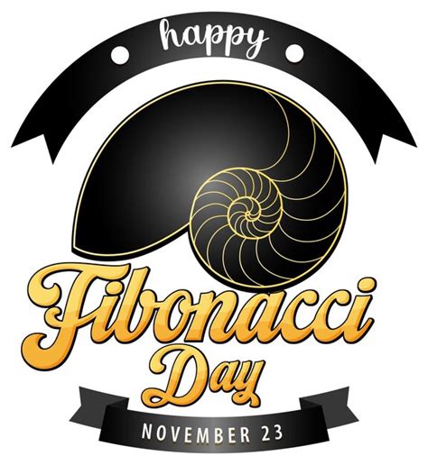 Free Vector Fibonacci Day Poster Design