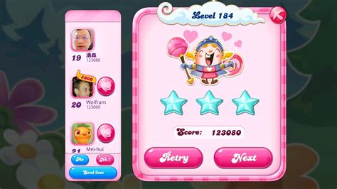 Candy Crush Saga Level 184 Youtube