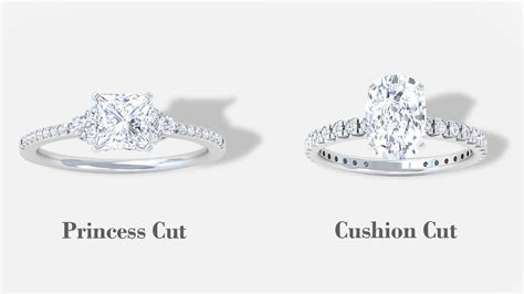 Cushion Cut Diamond Vs Princess Cut