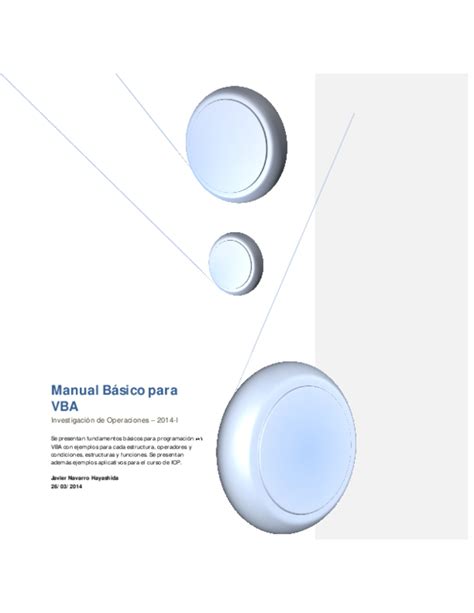 Pdf Manual Básico Para Vba