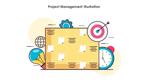 Project Management Illustration Ppt Slide