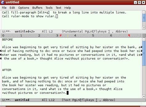 Emacs Hard Wrap Lines Fill Region