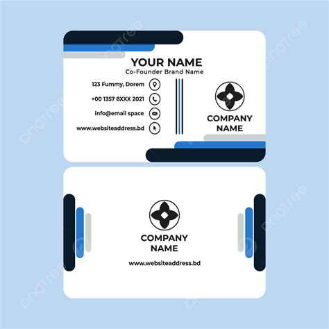 간단한 비즈니스 카드 디자인 벡터 개념 템플릿 Psd 다운로드 디자인 자료 다운로드