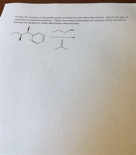 Solved Draw The Structures Of All Possible Products Formed Chegg