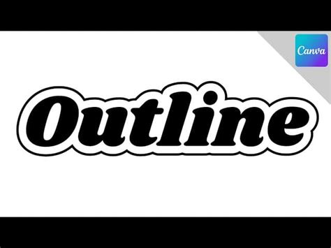 How To Create Text With A Double Outline In Canva A Step By Step