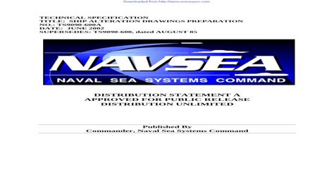 Pdf Technical Specification Title Ship Alteration Drawings Dokumen