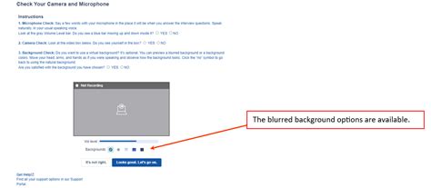 why don t i have the option to blur my background interviewstream
