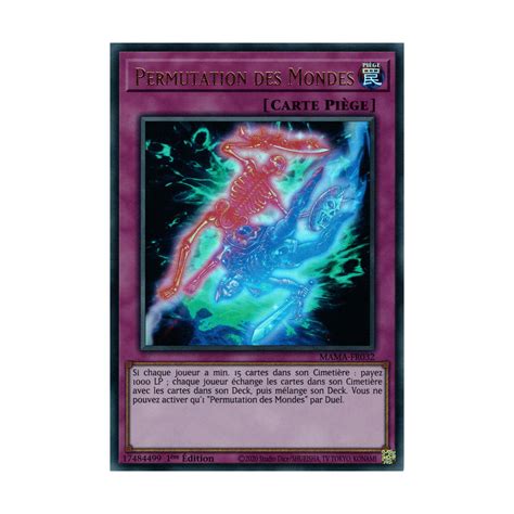 Permutation des Mondes MAMA FR032 Carte Yu Gi Oh à l unité
