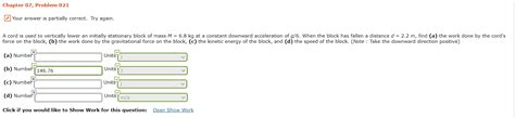 Solved Chapter 07 Problem 021 Your Answer Is Partially
