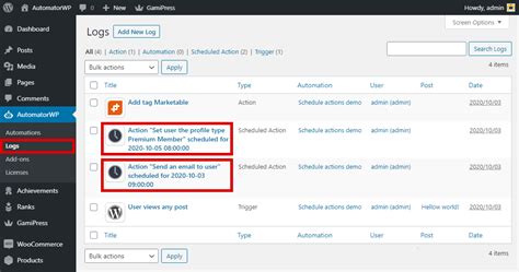 Schedule Actions Of An Automation Automatorwp