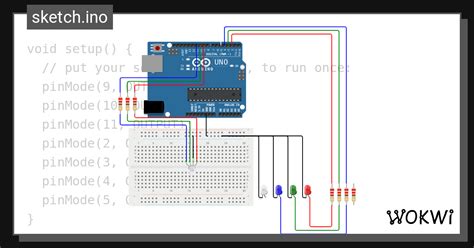 Rgb Dioda So Led Diodi Wokwi Esp32 Stm32 Arduino Simulator