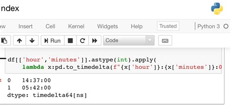 How Can I Combine 2 Dataframe Columns In Pandaspython That Have Hour
