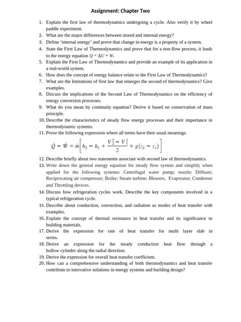 Assignment Two Pdf Heat Transfer Heat