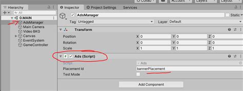 Im Having Trouble Showing A Simple Banner Ad In My Main Menu Unity Services Unity Discussions