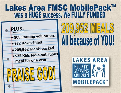 2026 Lakes Area Fmsc Mobilepack Dates — Hosanna Lutheran Church