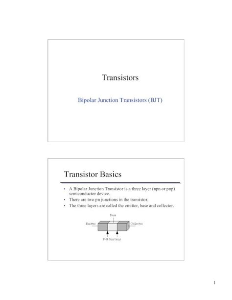 Pdf Transistors Handout Dokumen Tips