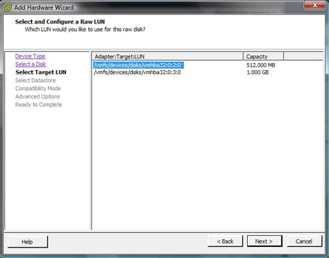 creating adding a raw device mapping rdm to a virtual machine world