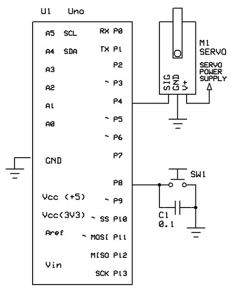 moving a servo 90 degrees and then back to its original position with a