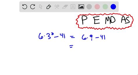 SOLVED Evaluate Each Expression 6 3 2 41 Numerade