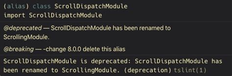 Import Scrollmodule Instead Of Deprecated Scrolldispatchmodule · Issue 16353 · Angular