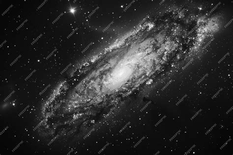 Premium Photo Stunning Black And White Galaxy Image Capturing Cosmic
