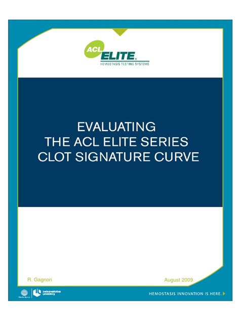 Acl Curve Coagulation Medical Specialties