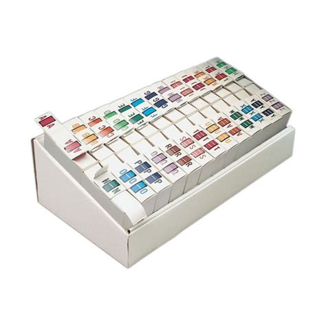 Smead Bccr Bar Style Color Coded Permanent End Tab Alphabetical Label Kit A To Z Labels Box Of