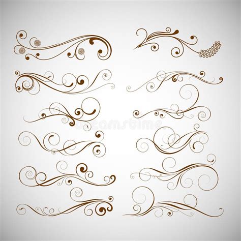 Ornate Frames And Scroll Elements Stock Vector Illustration Of