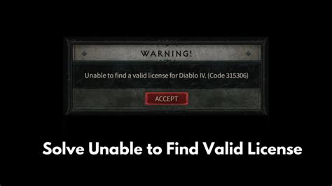 How To Fix Diablo Error Code Solve Unable To Find Valid License Izoate