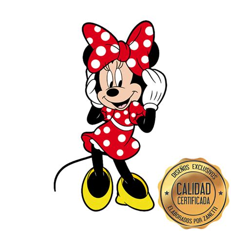Lámina Minnie Vestido Rojo Rect — Zanetti