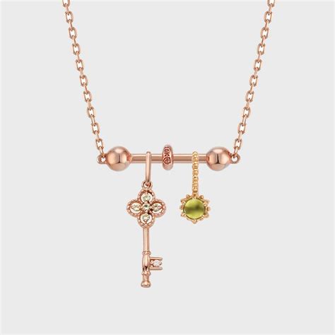 로이드 시그니처 페리도트 열쇠 목걸이세트 감도 깊은 취향 셀렉트샵 29cm