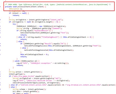 Error Decompilation Issue Skylot Jadx GitHub