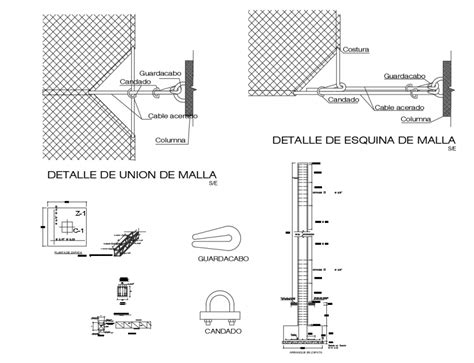 Column Constructive Section And Fence Cad Drawing Details Dwg File