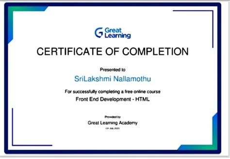 Greatlearning Webdevelopment Frontenddevelopment Html Css Sri Lakshmi