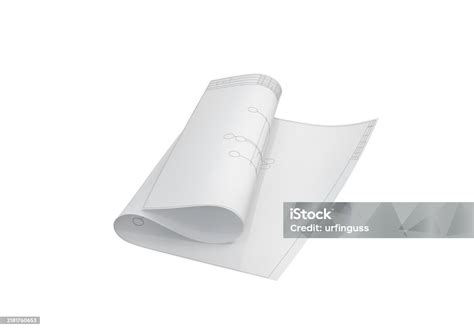 모서리가 접힌 평면도가 있는 시트입니다 벡터 일러스트 레이 션 3차원 형태에 대한 스톡 벡터 아트 및 기타 이미지 3차원 형태 건설 산업 건설업자 Istock