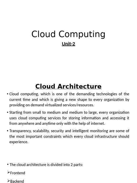 Cloud Computing Unit 2 Pdf Cloud Computing Scalability