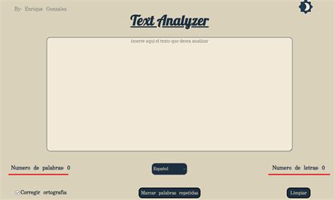 Github Enriquegs07 Textanalyzer Aplicacion Para Analizar Textos Online