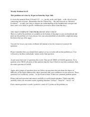 Weekly Problem Set Answer Key Pdf Weekly Problem Set This Problem Set Is Due By Pm On