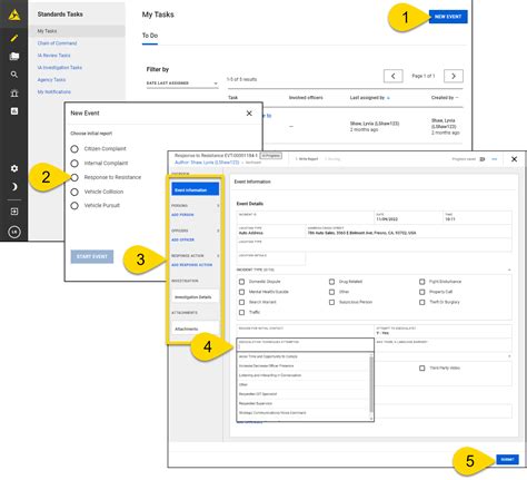 Response To Resistance Events Axon Standards