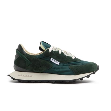 Radon Sneakers In Green Suede And Green Nylon RUN OF Runarchy Attitude