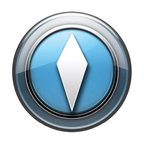 Premium Vector Blue Navigation Arrow Icon
