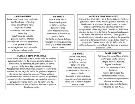 Padre Nuestro Ave Maria Y Gloria A Dios Pdf Orador Del Señor