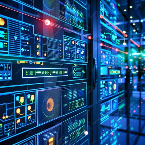 A Detailed View Of An Intrusion Detection System Monitoring A Network Premium Ai Generated Image