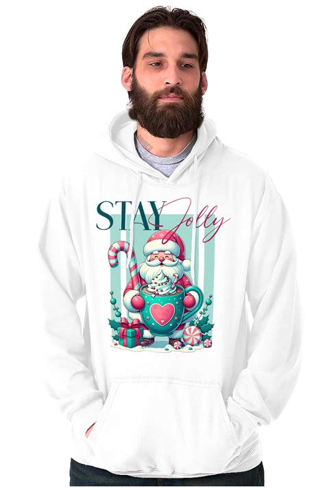 Christmas Santa Claus Stay Jolly Unisex Plus Size Hoodie Brisco Brands