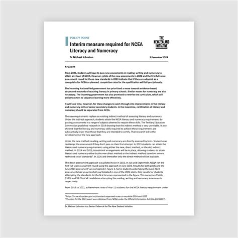 media release new ncea literacy and numeracy tests risk setting