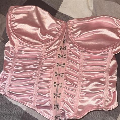 Sexy Pink Corset Never Worn Depop